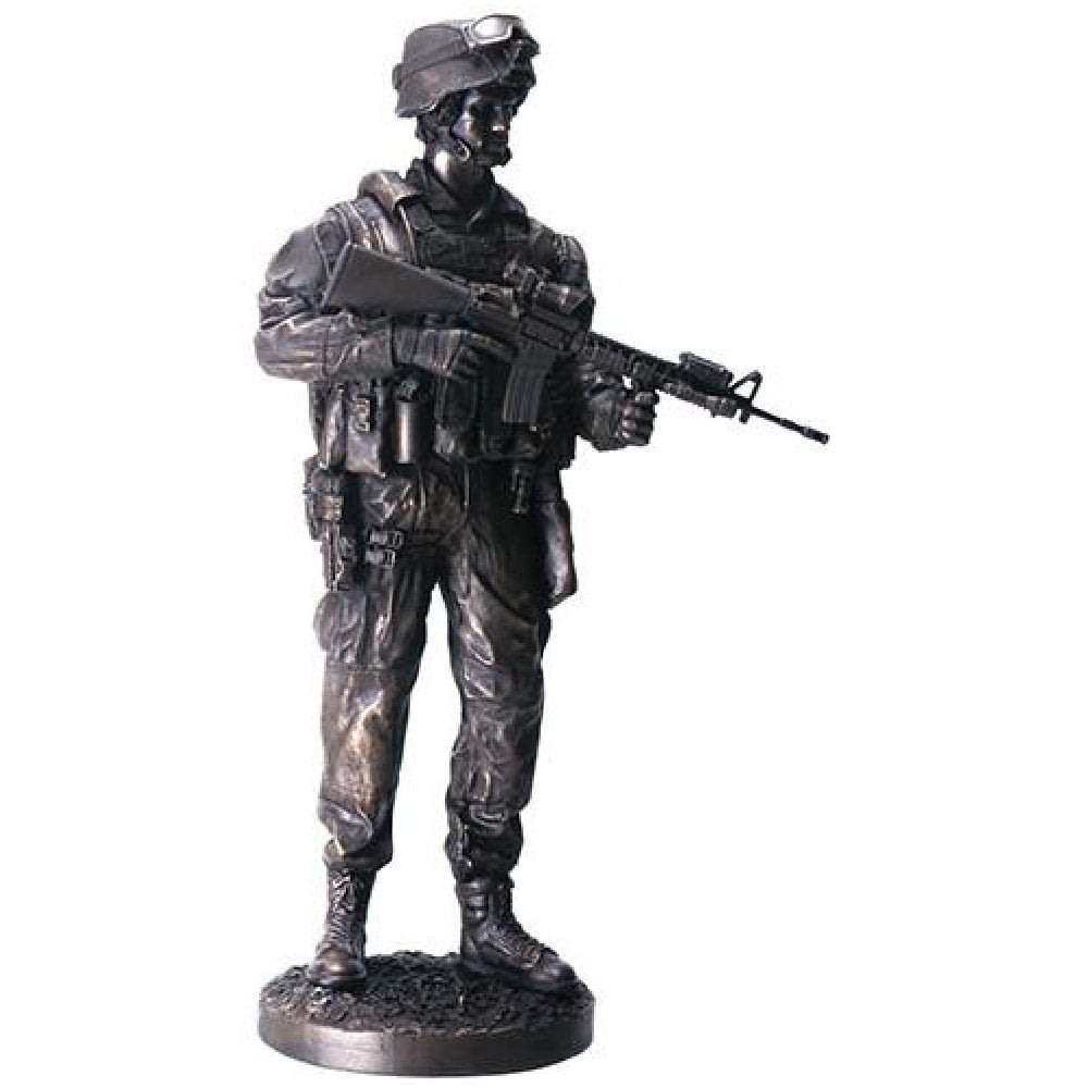 Rifleman Infantry Soldier Statue with Bronze Finish 13.5" tall | Just ...